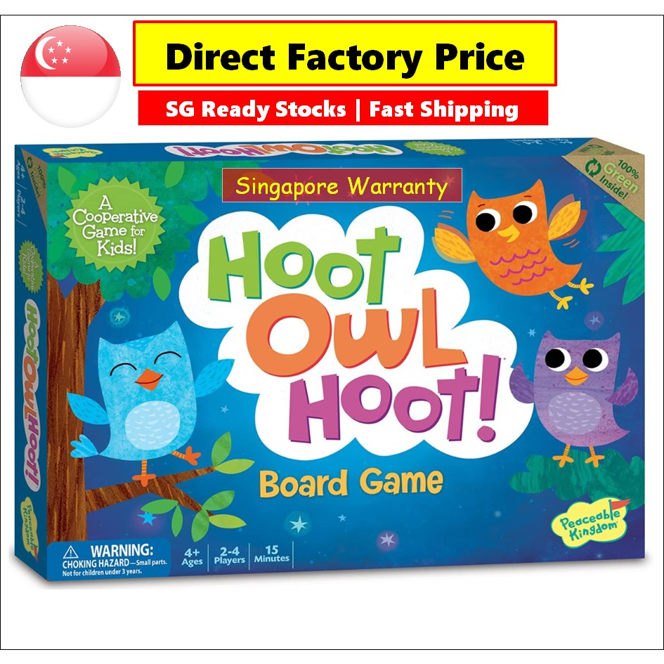 [SG Stocks] Hoot Owl Hoot! Board Game / For Ages 4+ to Adults / Popular ...