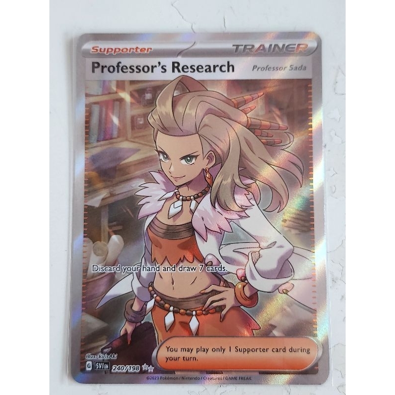 Pokemon professor research sada full art trainer supporter scarlet and ...