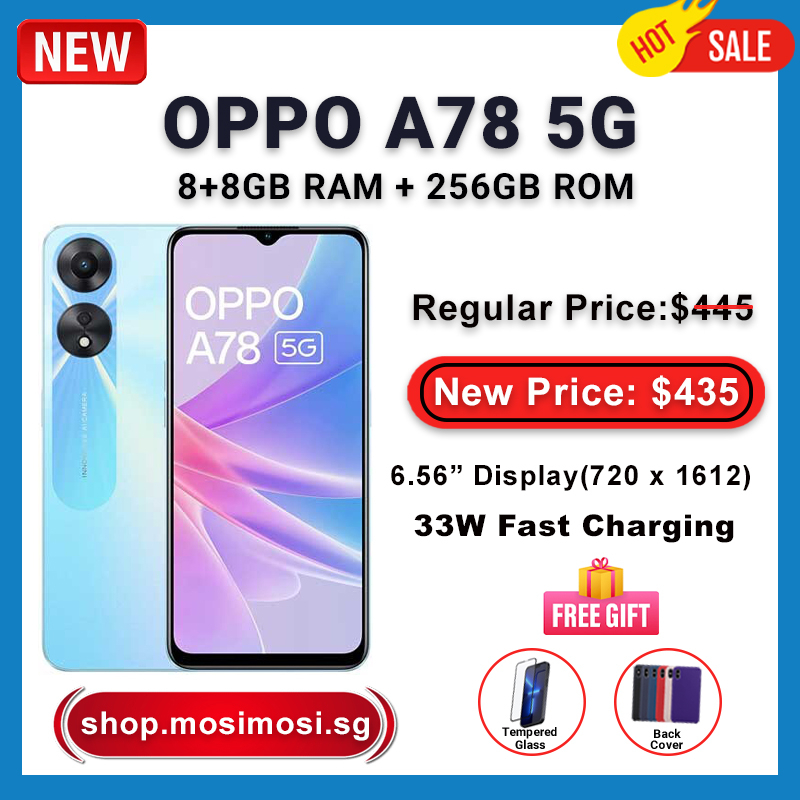 Brand New Oppo A78 5G and 8+8GB RAM + 256GB ROM Storage A little more than you'd expect | Shopee ...