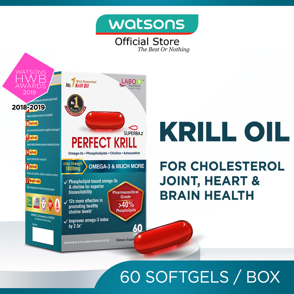 LABO NUTRITION Perfect Krill Dietary Supplement Softgel (For Heart ...