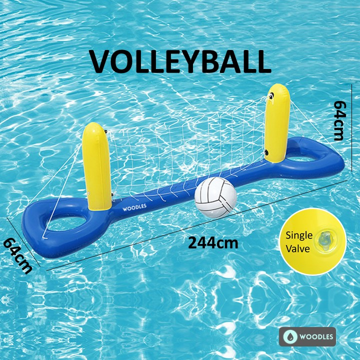 [SG Stock] WOODLES Inflatable Swimming Float Giant Ball Basketball ...
