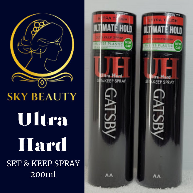 Gatsby Set & Keep Spray Ultra Hard 200ml Bundle Sale (2 for $20.90) x ...