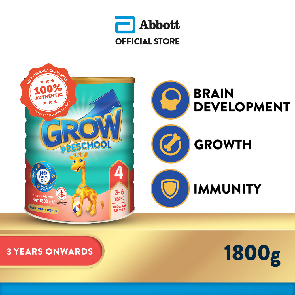 GROW Growing Up Milk for Kids - Preschool Stage 4 (3 years onwards) - 1 ...