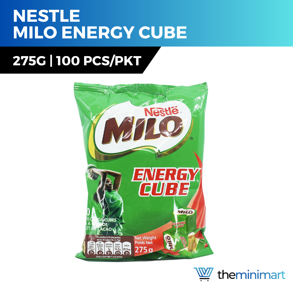 Nestle Milo Energy Cube 275g (100pcs) - Tasty Fuel, Boost Stamina, Fast ...