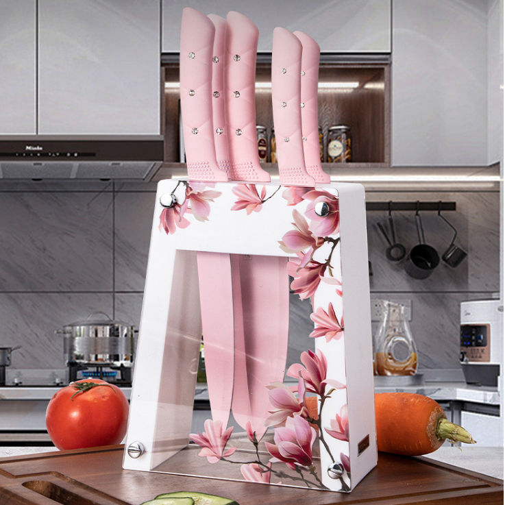 Kitchen Knife 6 Pieces Sets King Knives Tool Rack Stainless Steel Chef ...