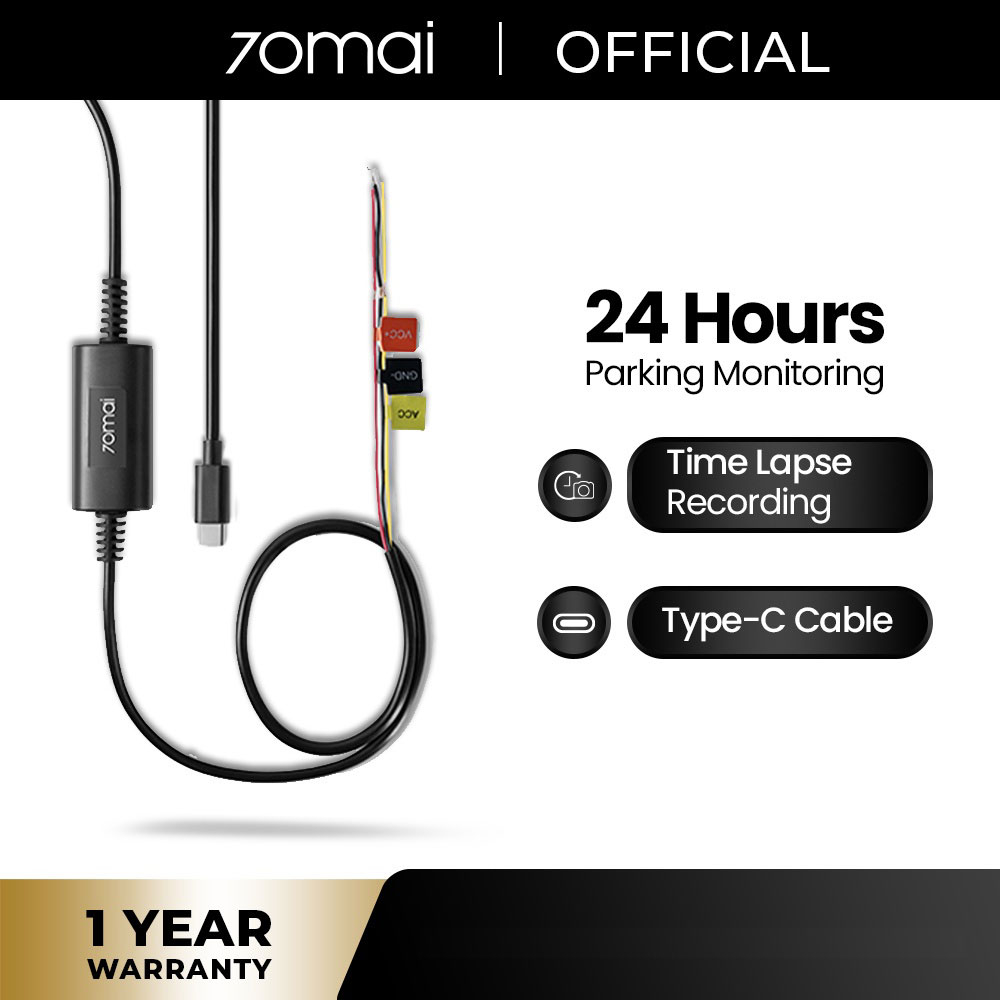 70mai Hard Wire Fuse Kit (Type-C) For M500 / A810 Dash Cam | Shopee Singapore