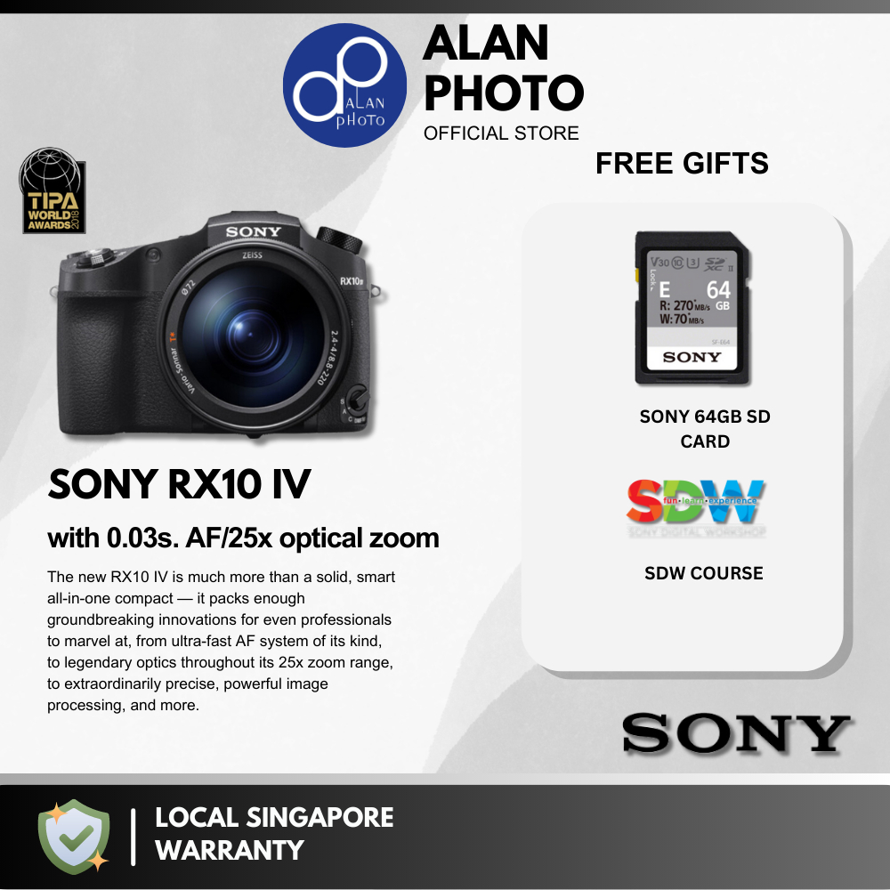 Sony CyberShot DSC-RX10 IV/RX10 Mark IV/RX10M4 Digital Camera | Sony ...