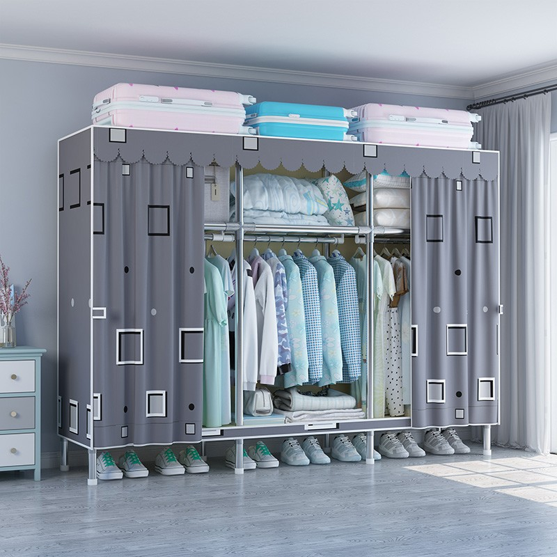 wardrobe cabinet 23MM Alloy steel pipe big size Steel tube wardrobe ...