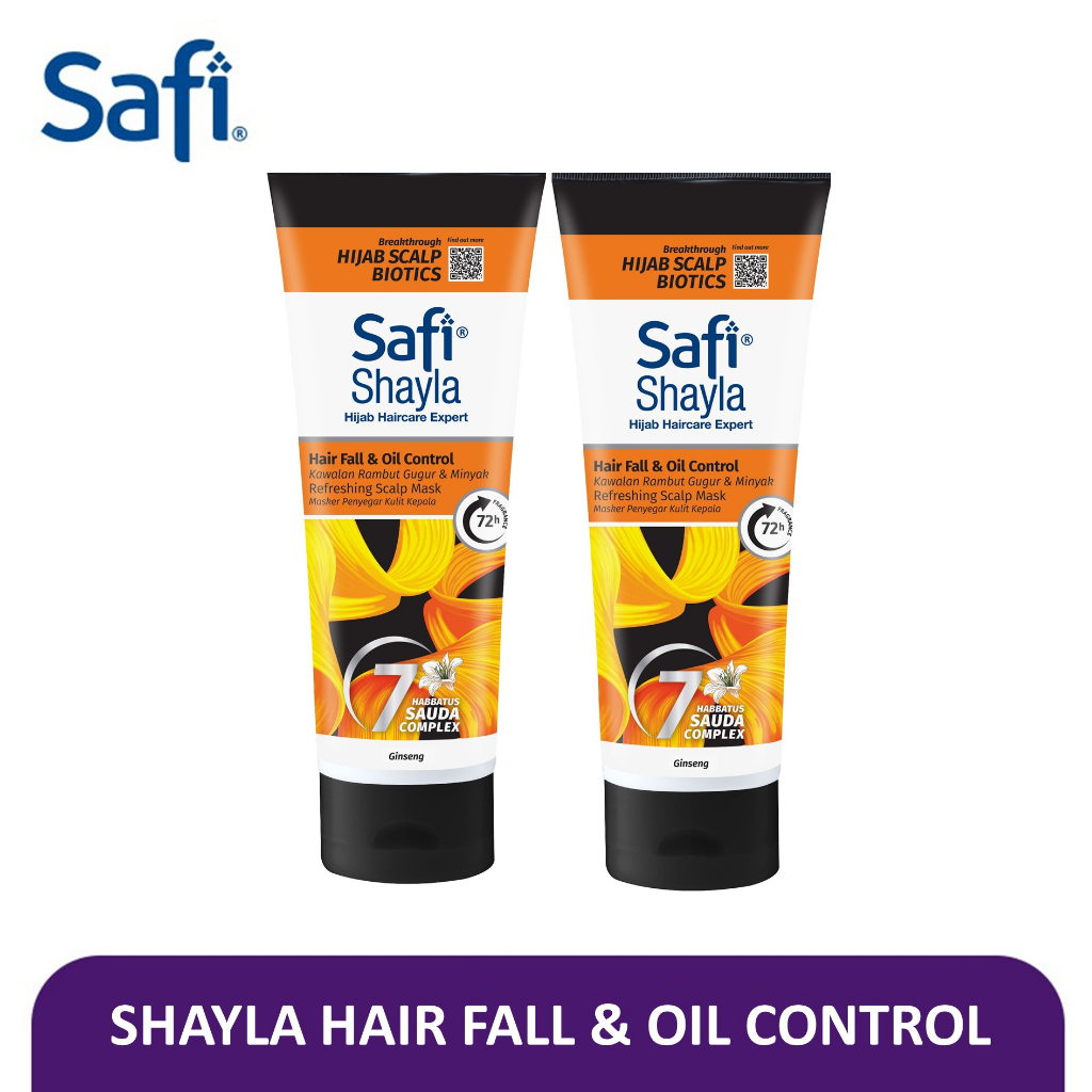 [Bundle of 2] SAFI Shayla Hijab Haircare Expert Scalp Mask - Hair Fall ...