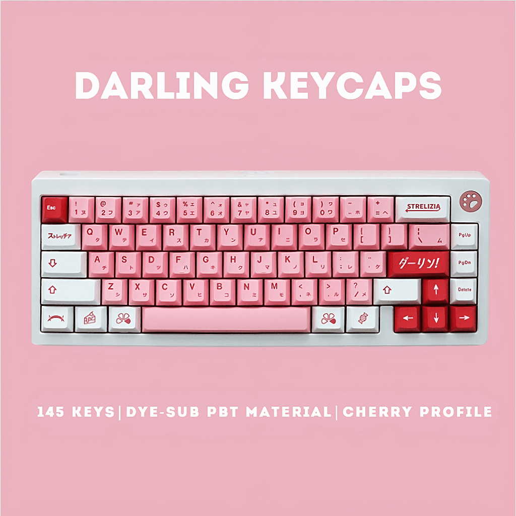 [ TECHINEER ] GMK Darling 3.0 PBT Dye-Sublimation 145 Cherry Profile ...