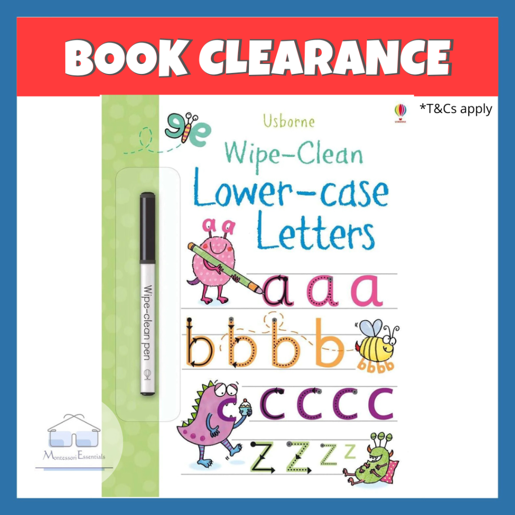(Lower-Case Letters) Usborne Wipe Clean Book Children Early Educational ...