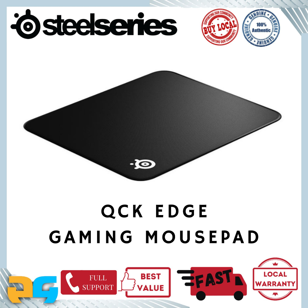 SteelSeries QCK Edge Gaming Mousepad | Shopee Singapore