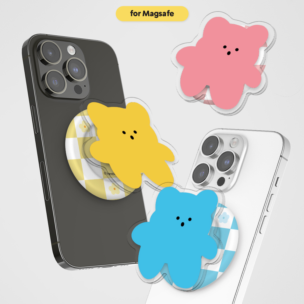Sweet bear pattern magsafe compatible griptok (5 colors) | Shopee Singapore