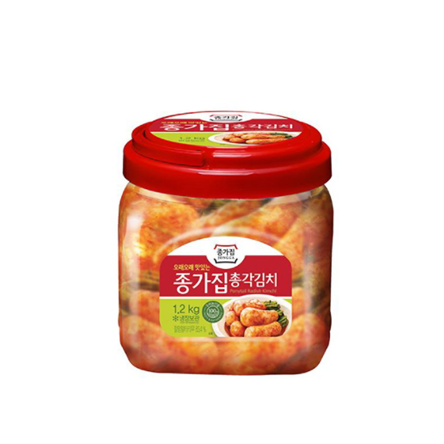 [FRESHEST in SG]JONGGA Ponytail Radish Kimchi 1.2kg (HALAL) PET ...