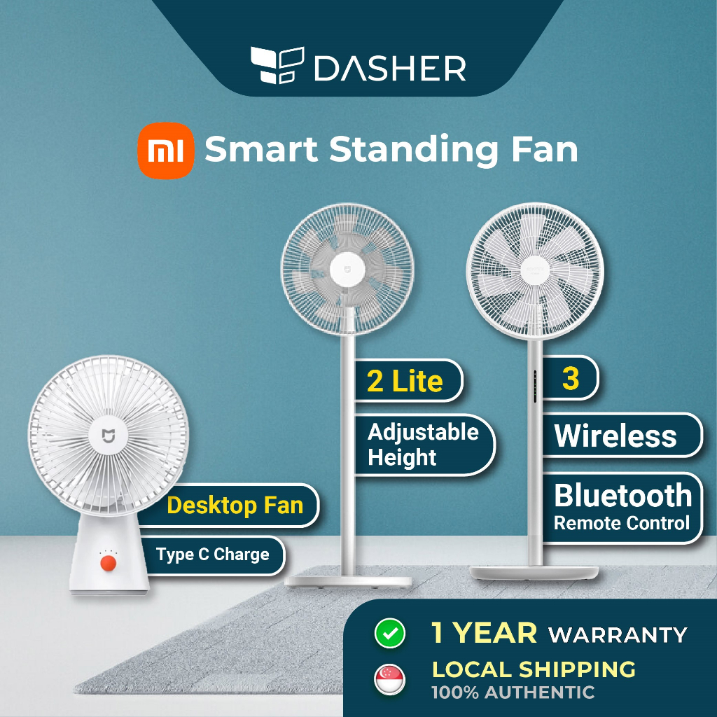 Xiaomi Smartmi Desktop Fan & Smart Stand Fan 2 Lite & Fan 3 Natural ...