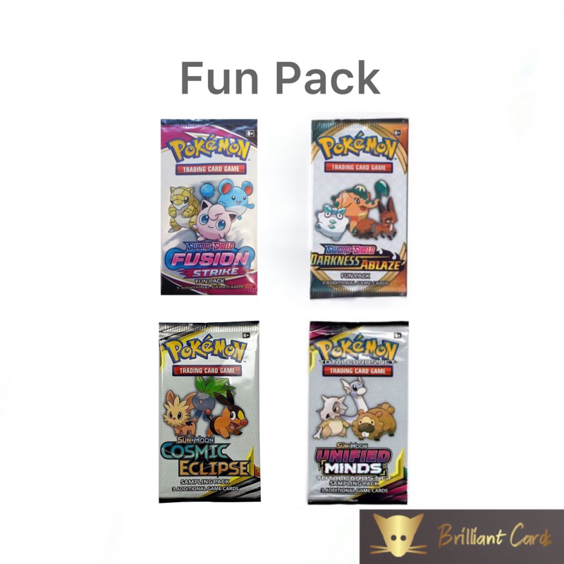 (Rare Fun Packs / Sampling Packs!) Pokemon Fusion Strike / Darkness ...