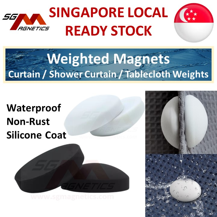 Magnetic Curtain Weights - Weighted Magnets Waterproof Water Resistant ...