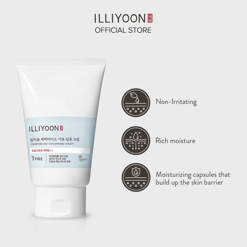 Illiyoon Ceramide Ato Concentrate Cream 200ml - Moisturizing, Anti ...