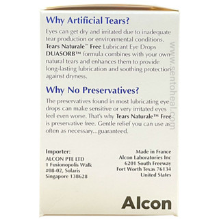Alcon Tears Naturale II 15ml / Preservative Free 32x0.8ml Unit dose ...