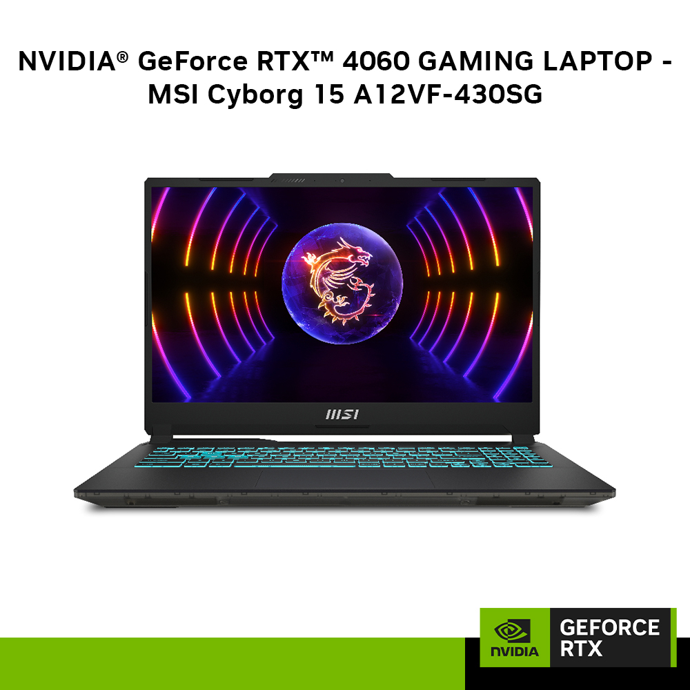 NVIDIA® GeForce RTX™ 4060 GAMING LAPTOP - MSI Cyborg 15 A12VF-430SG 9S7 ...