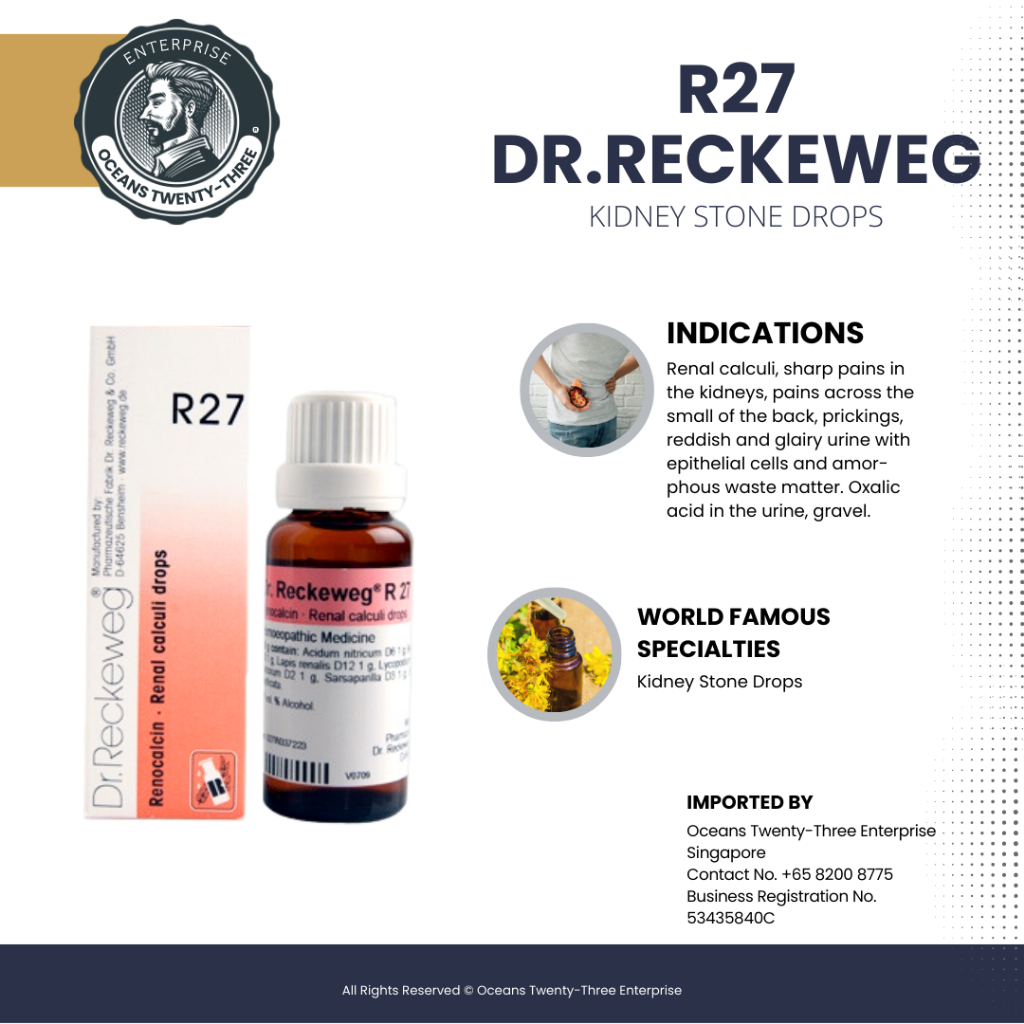 [SG STOCK] R27 Dr. Reckeweg Renal Calculi (Kidney Stone) Drops ...