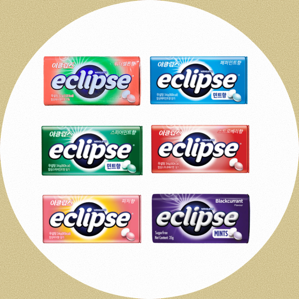 [Eclipse] Sugar Free Candy 6 Flavors (Watermelon, Peppermint, Spearmint ...