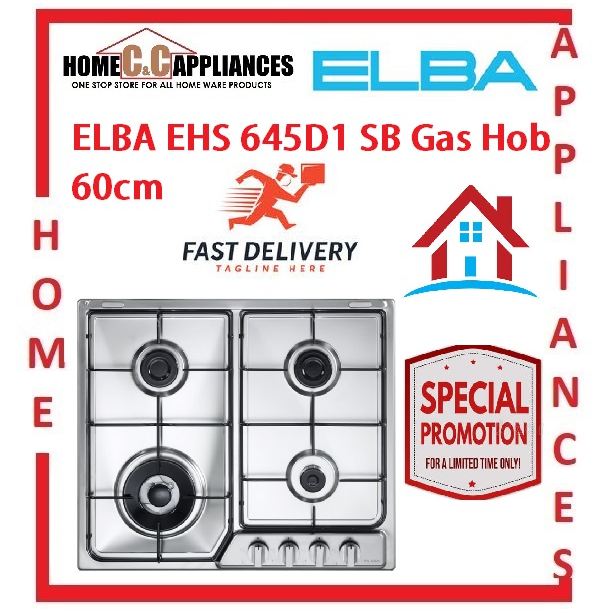 ELBA EHS 645D1 SB Gas Hob 60cm | Shopee Singapore