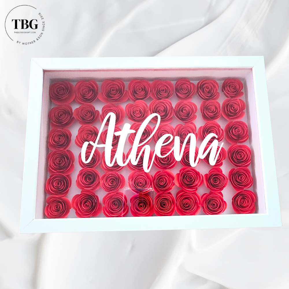Personalised Gift Full Flower Shadow Box Frame | Shopee Singapore