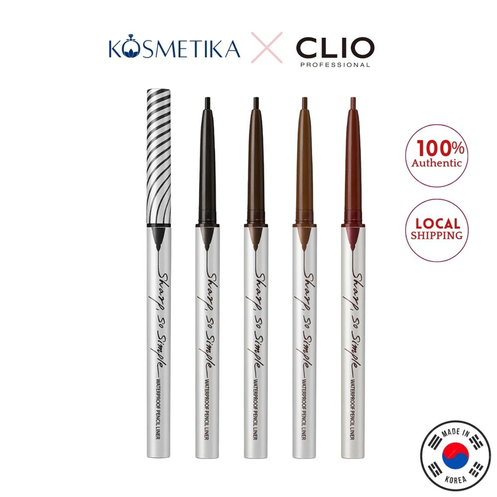 🇸🇬CLIO Sharp So Simple Waterproof Pencil Liner 0.14g(EXP:2025-2026 ...