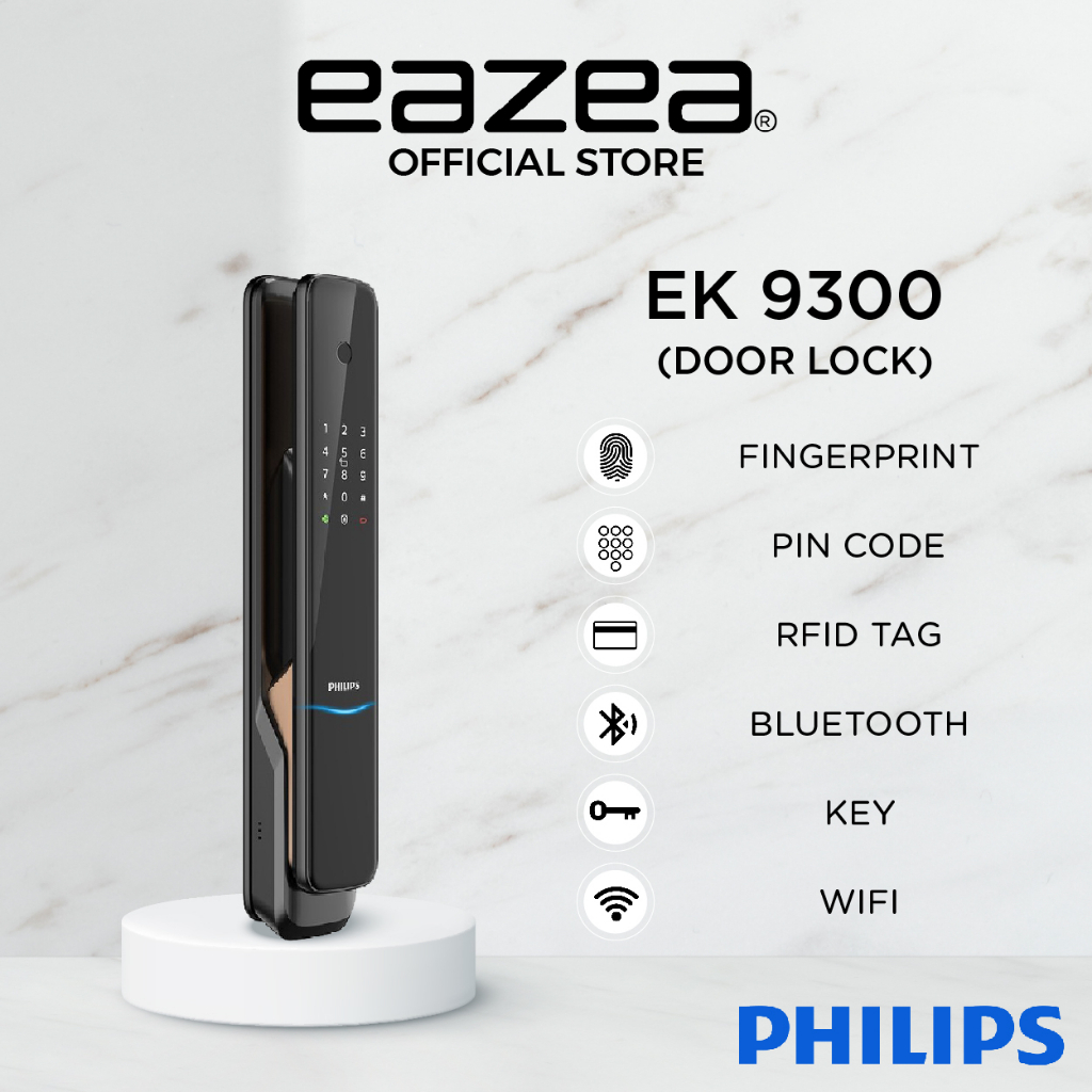 PHILIPS EK9300 Digital Door Lock| 6 IN 1 | PIN Code, Fingerprint, RFID ...