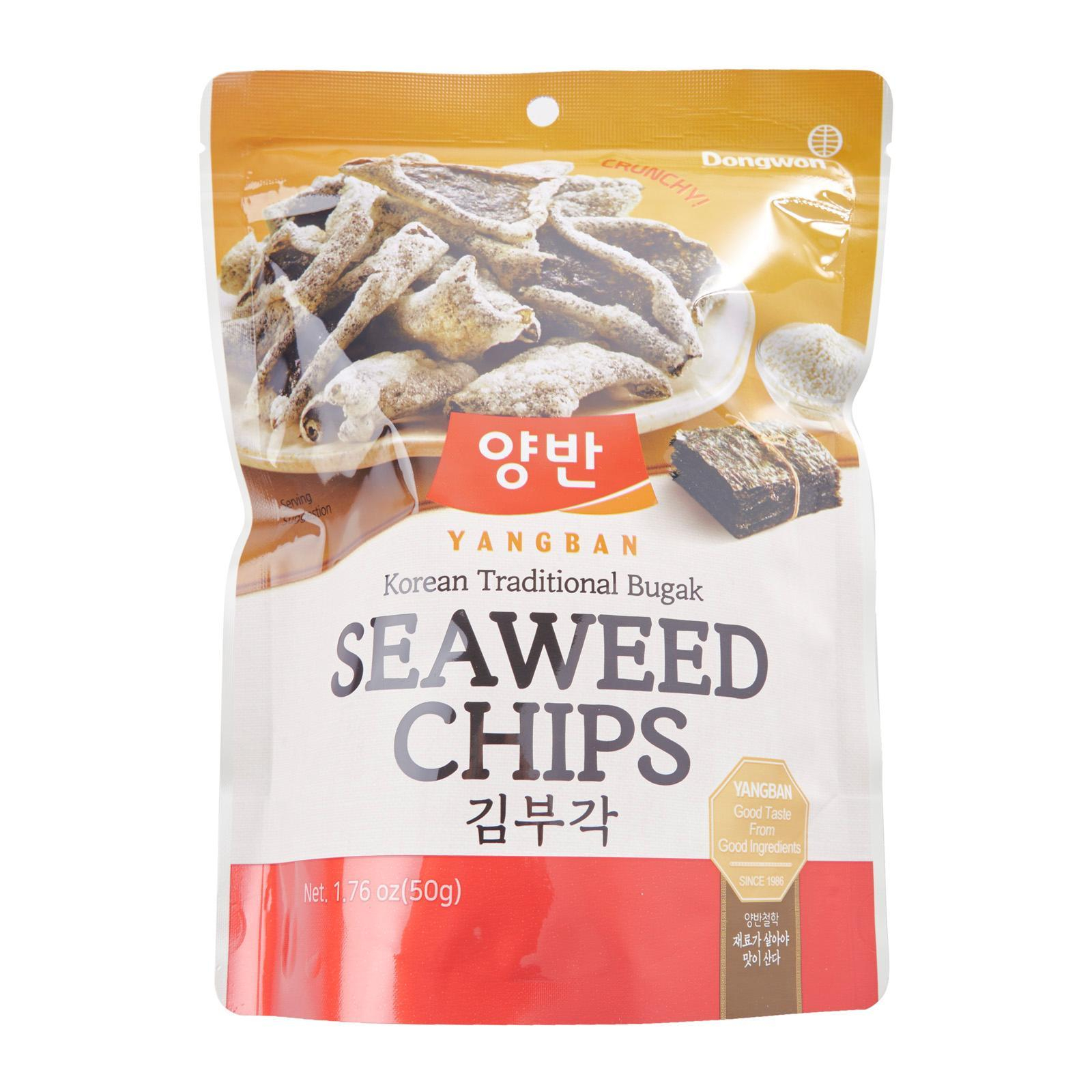Dongwon YangBan Korean Seaweed Chips (Original/ Shrimp/ Garlic) Snack ...