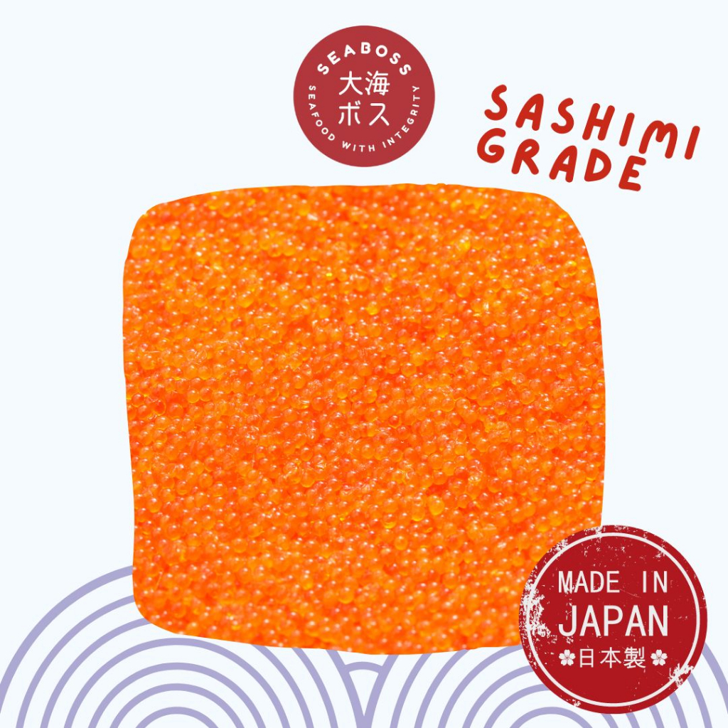 Authentic Japanese Tobiko Flying Fish Roe Sashimi Grade とびこ 500G ...