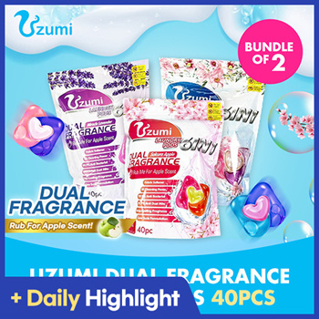 [Bundle of 2] Uzumi 6 in 1 Laundry Capsules Detergent Dual Fragrance ...