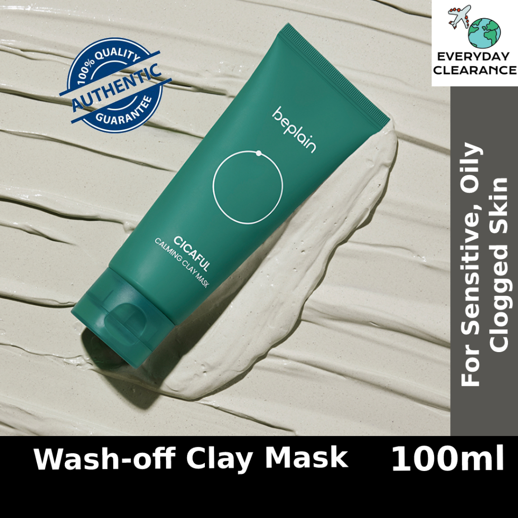 BEPLAIN Cicaful Calming Clay Mask 100ml / Calming Pad 60pads 140g ...