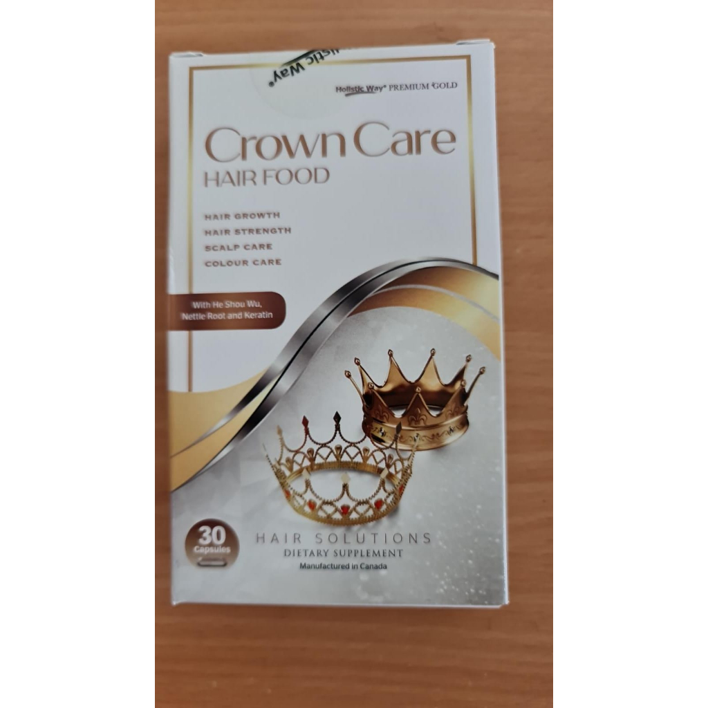Holistic Way Premium Gold Crown Care Hair Food (30 Capsules) | Shopee ...