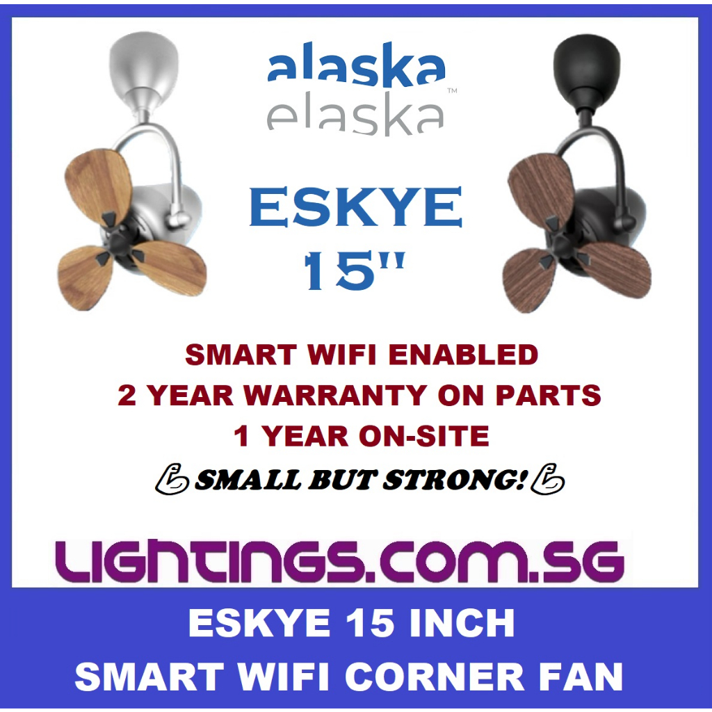 ALASKA ESKYE 15 Inch Smart Wifi Corner Fan | Shopee Singapore