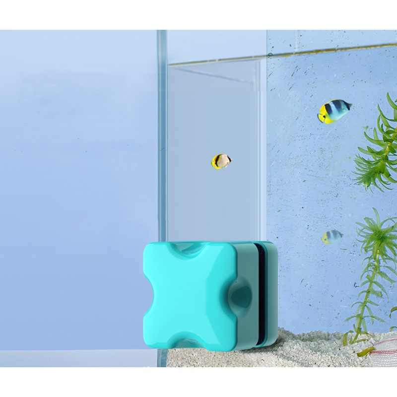 Aquarium Tank Glass Cleaner Magnet 3x3cm Algae Scraper Chong Heng ...