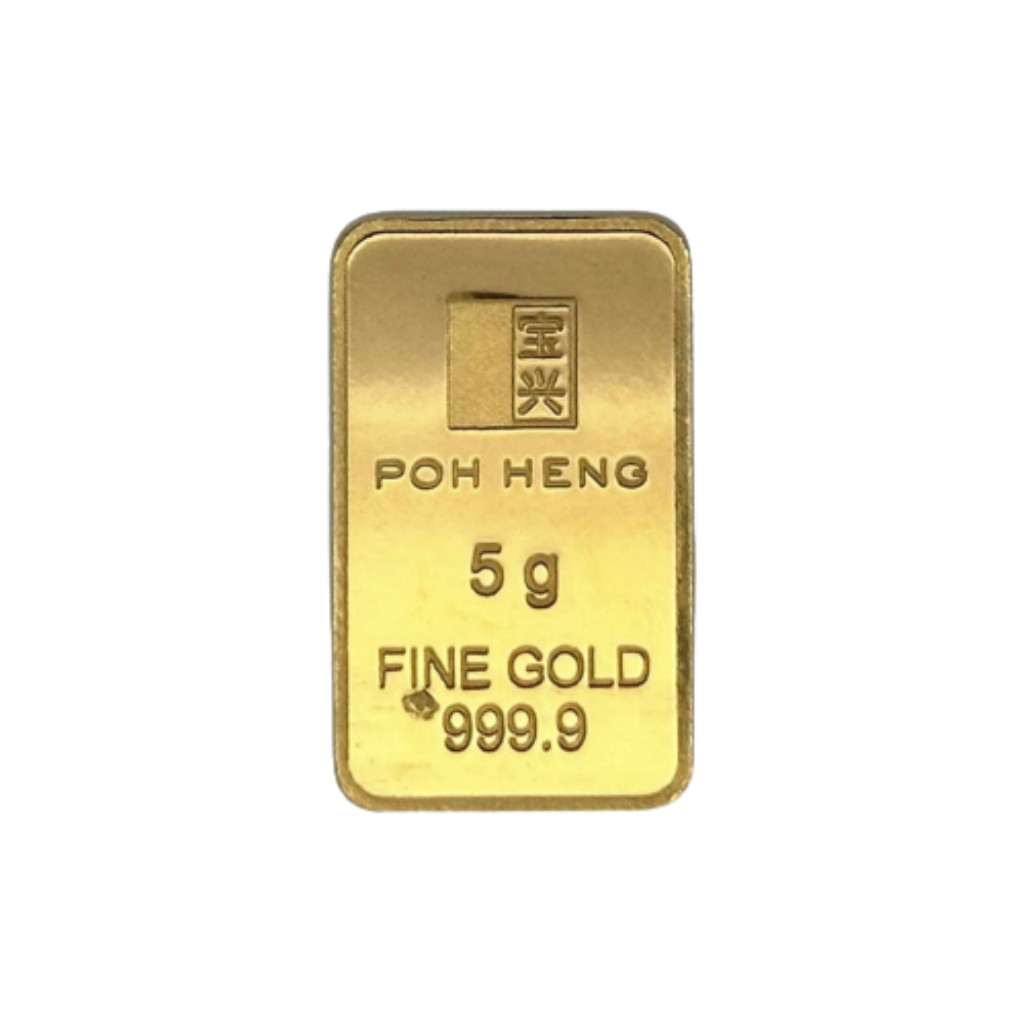 Poh Heng Jewellery 999.9 Gold Bar 5gm [Price By Weight] | Shopee Singapore