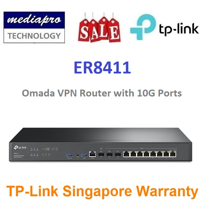 TP-LINK ER8411 Omada VPN Router with 10G Ports - 5 Year Local TP-Link ...