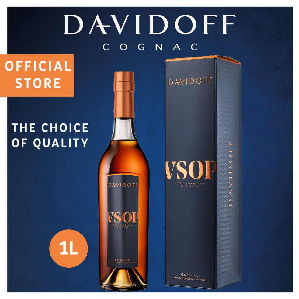 Davidoff Cognac VSOP 1 Liter w Gift Box | Shopee Singapore
