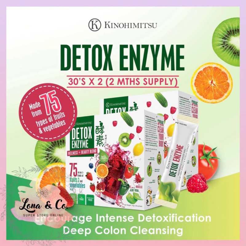 🔥$35.95/box 30’s🍃[Bundle of 2] Kinohimitsu Detox Enzyme 30's (100% ...