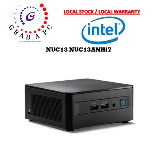INTEL NUC 13 / NUC13 PRO KIT ARENA CANYON NUC13ANHI7 BAREBONE (WITH 3 PIN POWER CORD) MINI PC ...