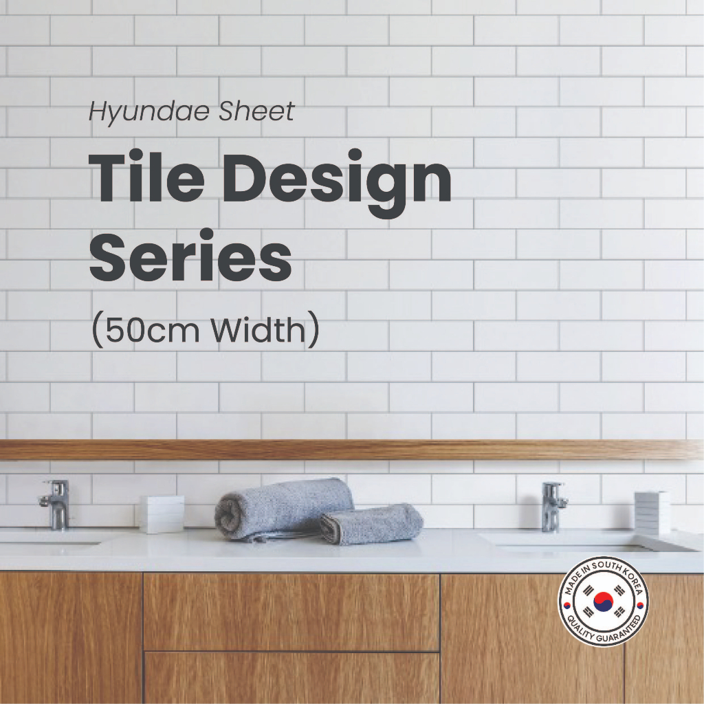 Lovehouse226 HYUNDAE Sheet Korean Tile Series Design Self Adhesive ...