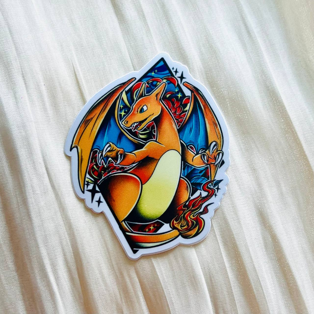 💕 Waterproof💕 Charizard Pokemon Laptop Sticker Car Decal Shopee Singapore