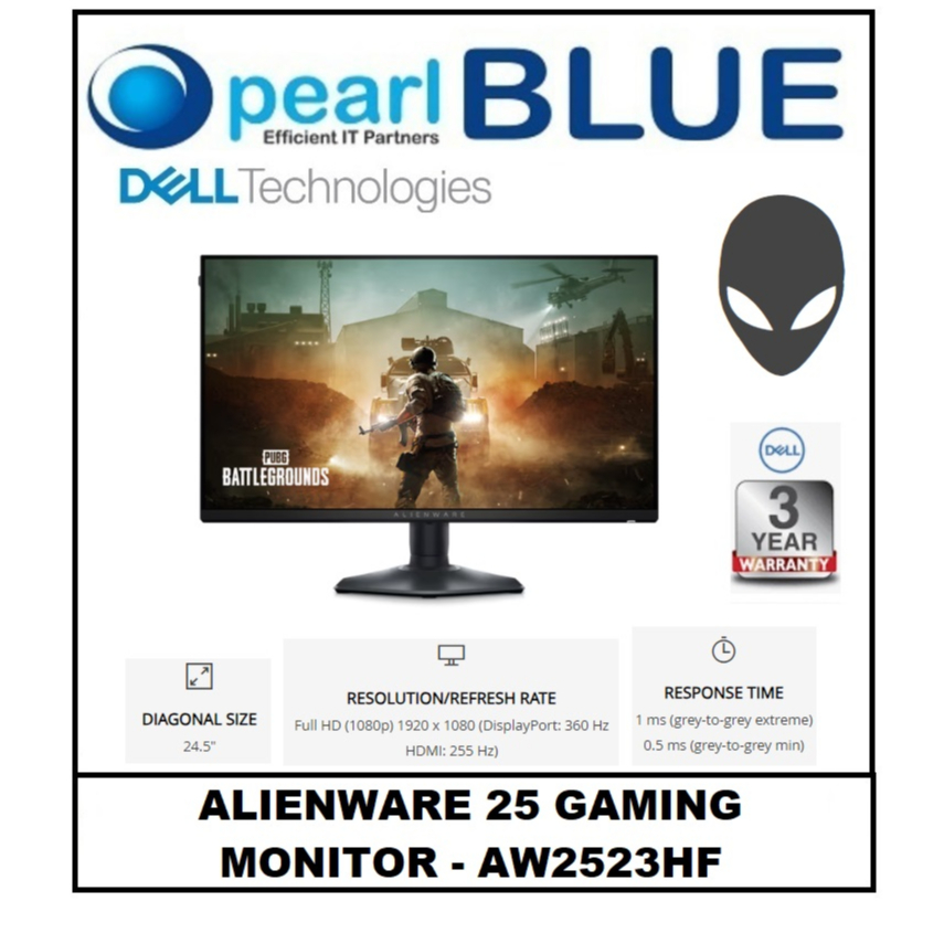 ALIENWARE 25 GAMING MONITOR - AW2523HF | Shopee Singapore
