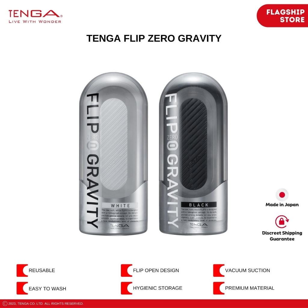 Tenga Flip Zero Gravity Flip Zero Red Male Masturbator Sex Toy Trainer ...