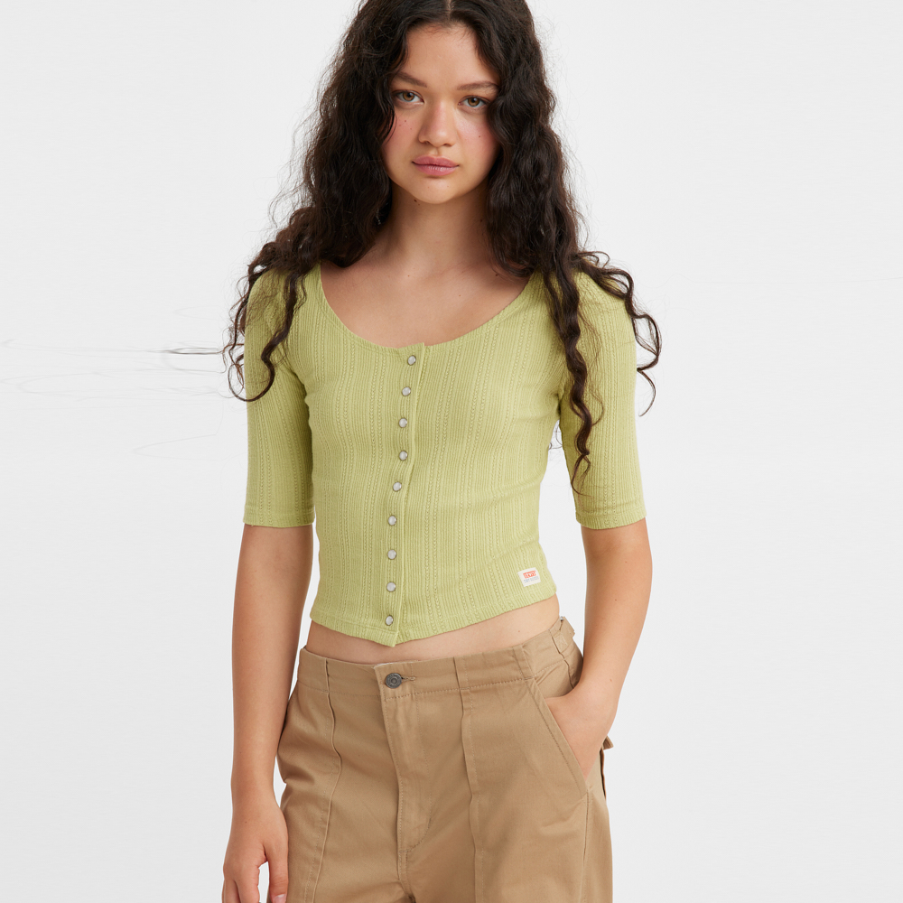 Levi's® Women's Dry Goods Pointelle Top A4769-0003 | Shopee Singapore