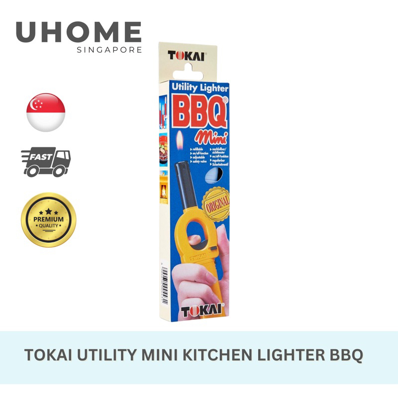 TOKAI Utility Mini Kitchen Lighter BBQ Lighter Gas Refillable (Made In ...