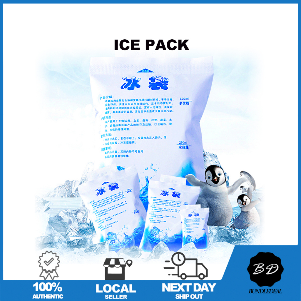 🚀[SG] Reusable Gel Ice Pack for Cooler Box/ Multiple Size Ice Sports ...