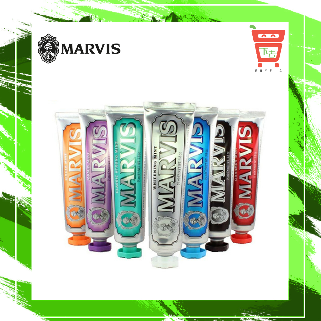 Marvis Toothpaste (Italy) 85ML - Whitening Mint, Jasmin, Cinnamon ...